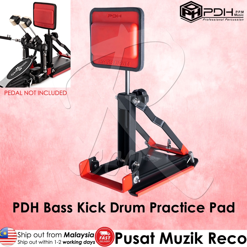 PDH Real Feel Bass Kick Drum Practice Pad Backstage Kick Pad | Shopee ...