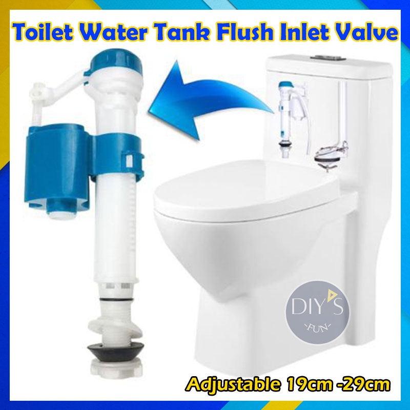 Toilet Water Tank Flush Inlet Valve / Compact Bottom Valve / Float ...