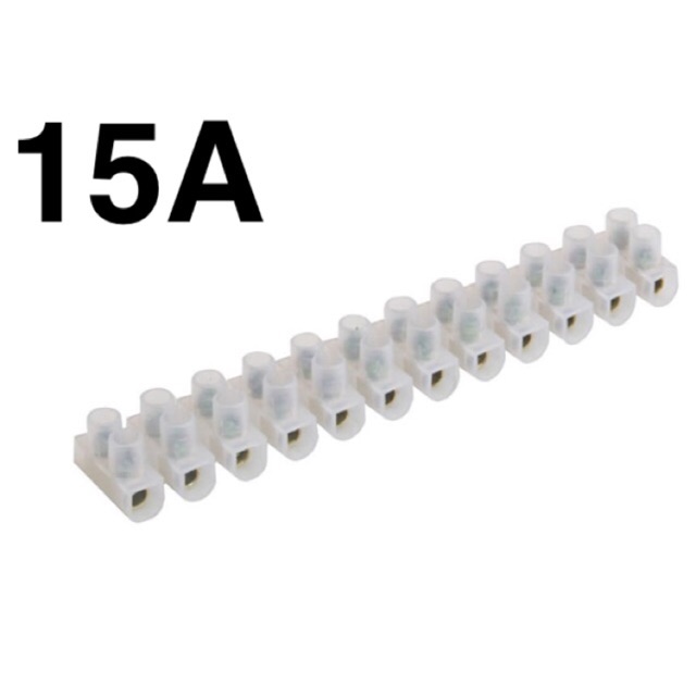 15A PVC connector terminal block 12-position Barrier wire connector ...