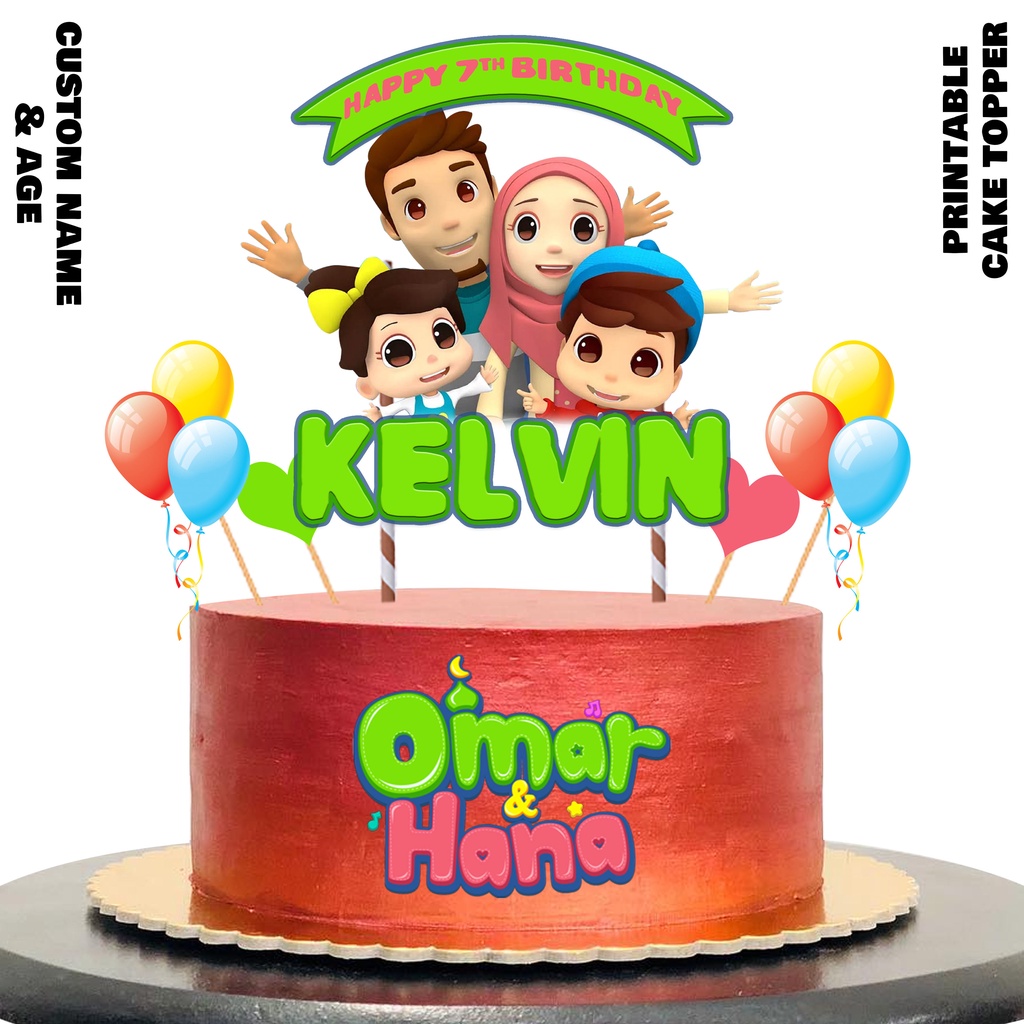 Omar Dan Hana Cake Topper Shopee Malaysia