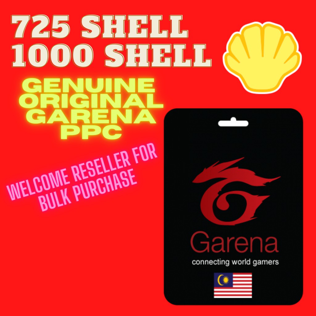 Garena Shells Prepaid Card (100% Original & Legit) | Shopee Malaysia