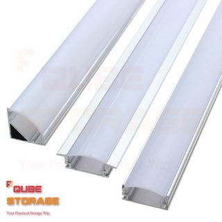 LED Channel Strip Light Aluminium Casing Profile Track Housing ...