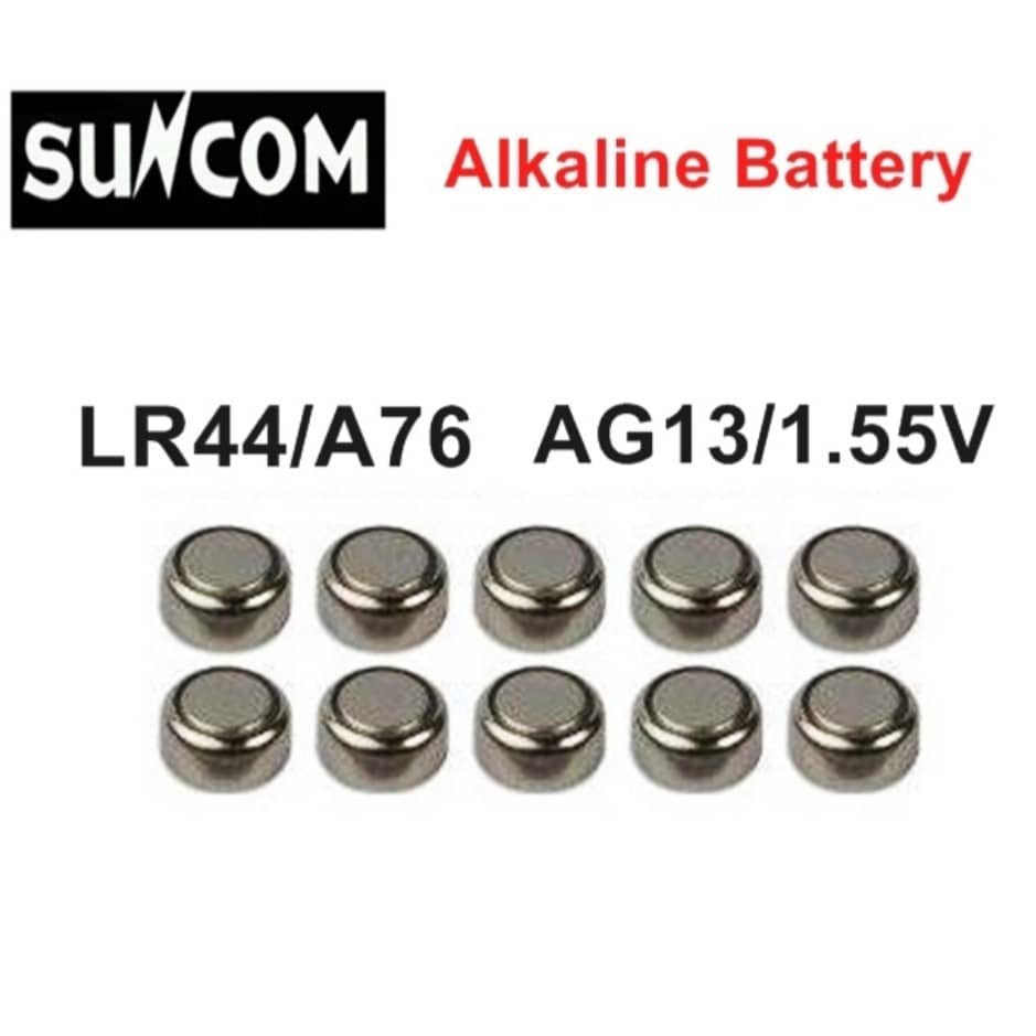 LR44 A76 AG13 Original Suncom Alkaline 1.5V Button Battery 1 pcs ...