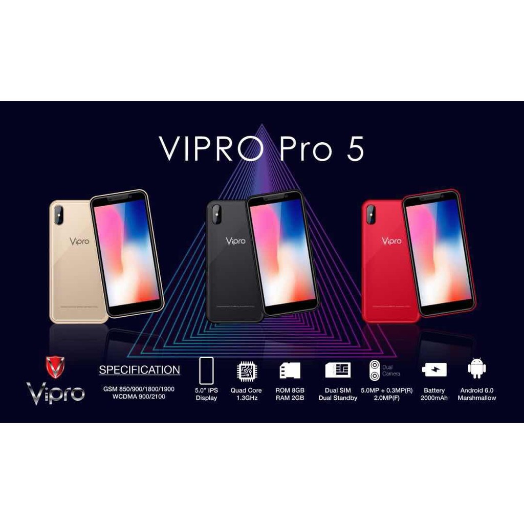 Vipro Pro 5 2GB Ram/8GB Rom 5.0 inches Display | Shopee Malaysia