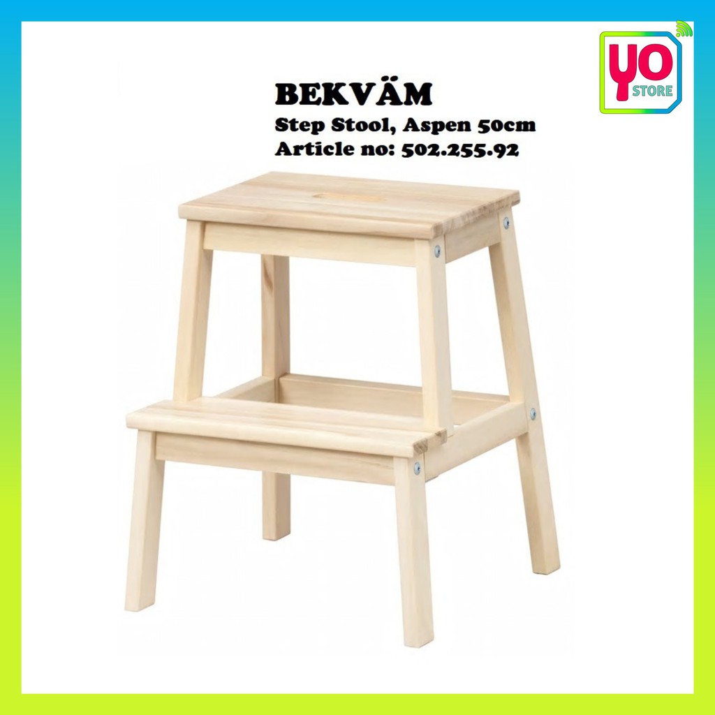 IKEA BEKVAM Step Stool Aspen 50cm | Shopee Malaysia