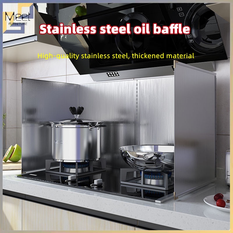 READY STOCK oil splash guard 304 stainless steel plate resistant to ...