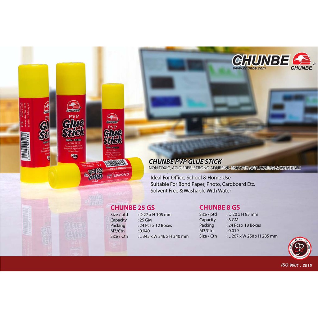 Chunbe All Purpose PVP Glue Stick - Non-toxic & Acid-free(8g &25g ...