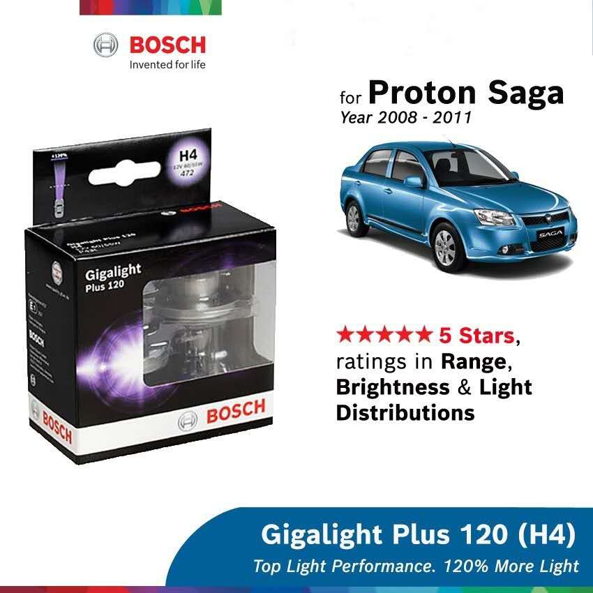 Bosch Gigalight Plus 120 H4 Headlight Bulb for Proton Saga BLM | Shopee ...