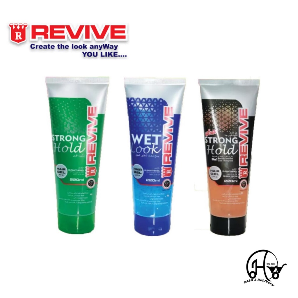Revive Hair Gel 220ml (Wet Look, Strong Hold, Extra Strong Hold ...