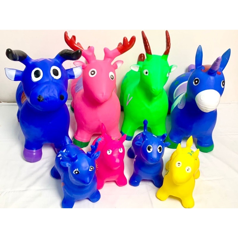 MAINAN KUDA GETAH/INFLATABLE BOUNCING ANIMAL PELBAGAI SIZE | Shopee ...
