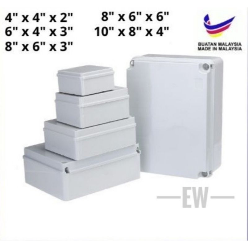 PVC WEATHERPROOF ENCLOSURE BOX IP56 JUNCTION BOX | Shopee Malaysia