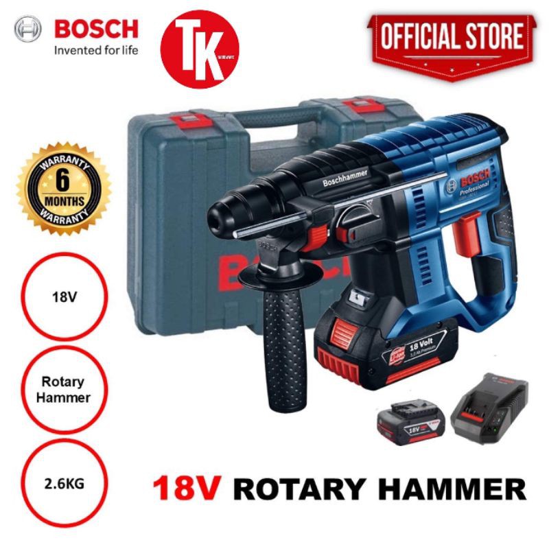 [BOSCH] 18V Rotary Hammer / Boschhammer / Hacker drill wall dinding ...