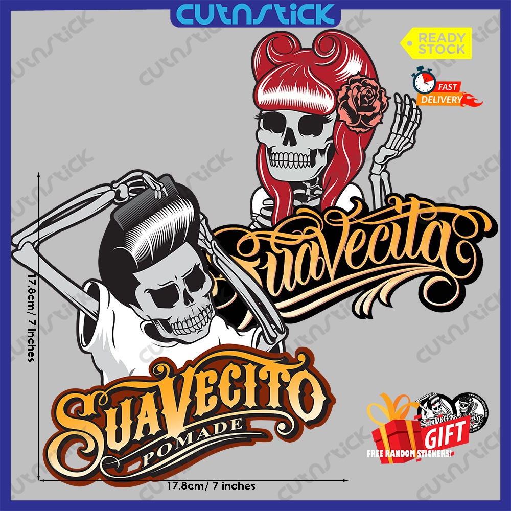 [Ready Stock] Suavecito Suavecita Pomade Sticker [7 inch] Barber Shop ...