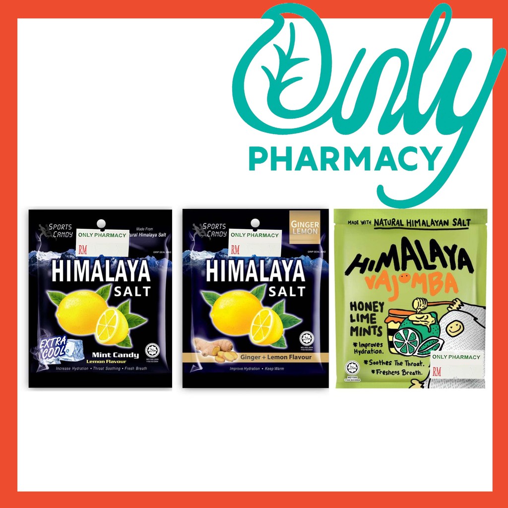 HIMALAYA Salt Candy Sport Original Extra Cool Lemon Candy 15G (Lemon ...