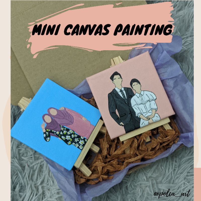 Painting Personalized Mini Canvas Art Art & Collectibles Acrylic etna ...