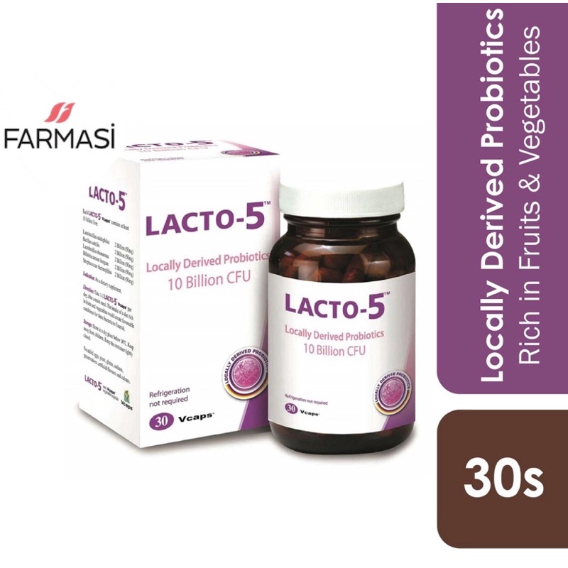 Lacto 5 Probiotics 10billion CFU 30s Capsule | Shopee Malaysia