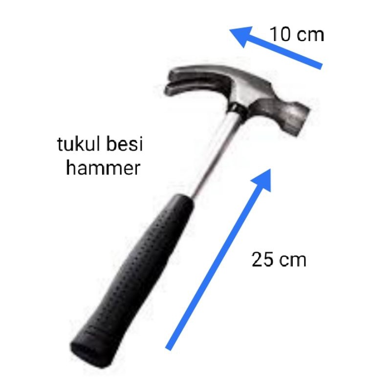tukul besi kuku kambing hammer claw saiz 25cm x 10 cm | Shopee Malaysia