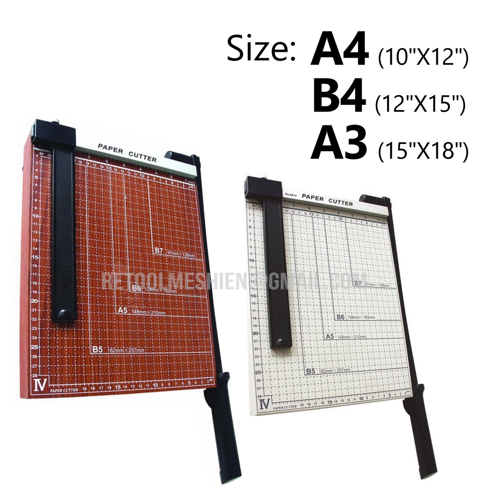 Heavy Duty A4/B4/A3 Paper Card Document Cutter Trimmer Wood & Steel ...