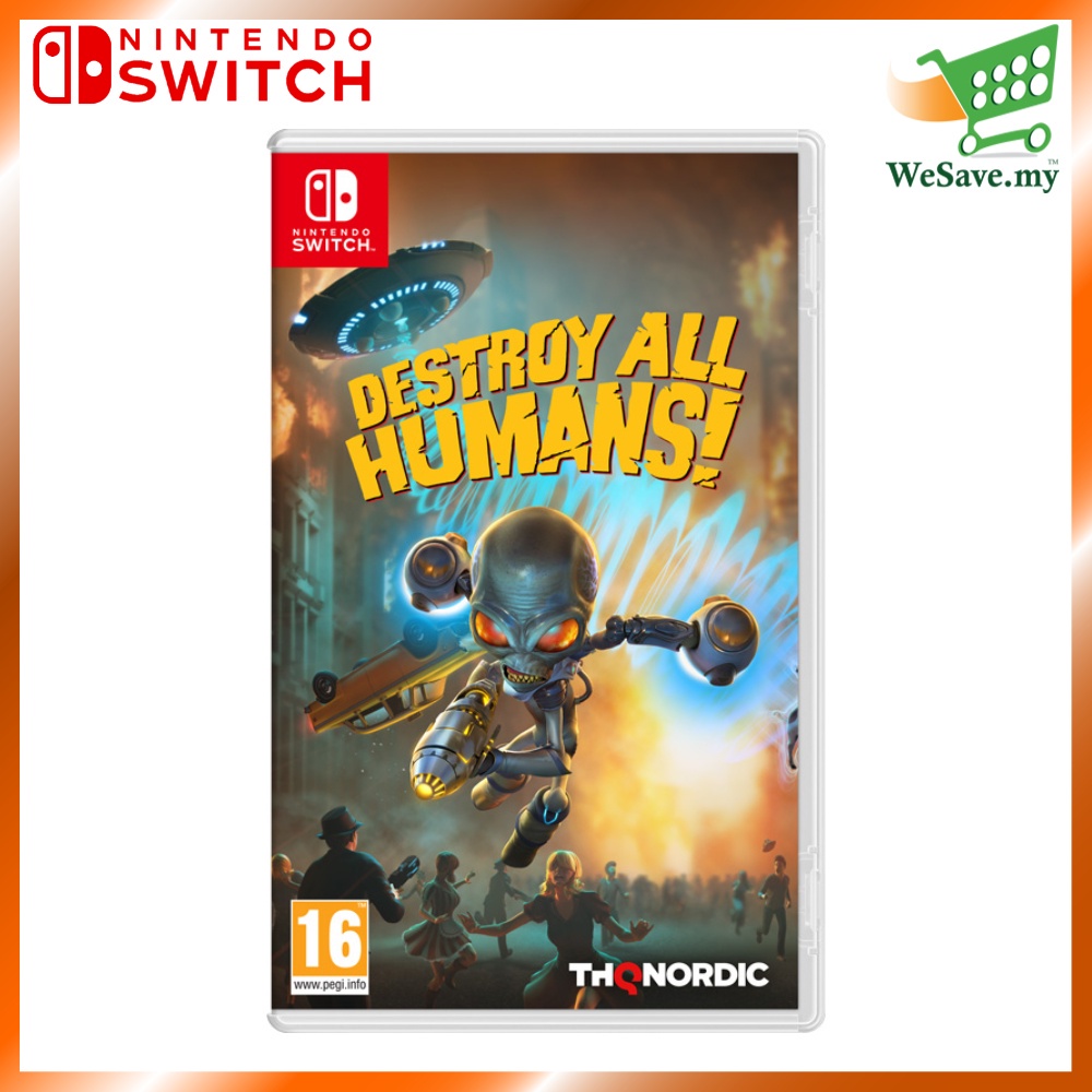 Nintendo Switch Game Destroy All Humans [EU] (Original) | Shopee Malaysia