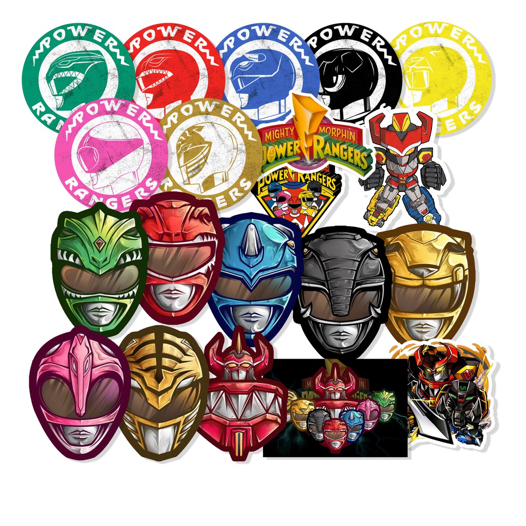 Sticker Cartoon (7) Mighty Morphin Power Rangers | Shopee Malaysia