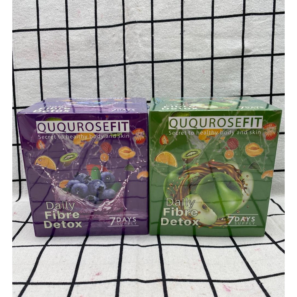 [READY STOCK] QUQU ROSE FIT DAILY FIBER DETOX QUQUROSE APPLE : 7 DAY ...