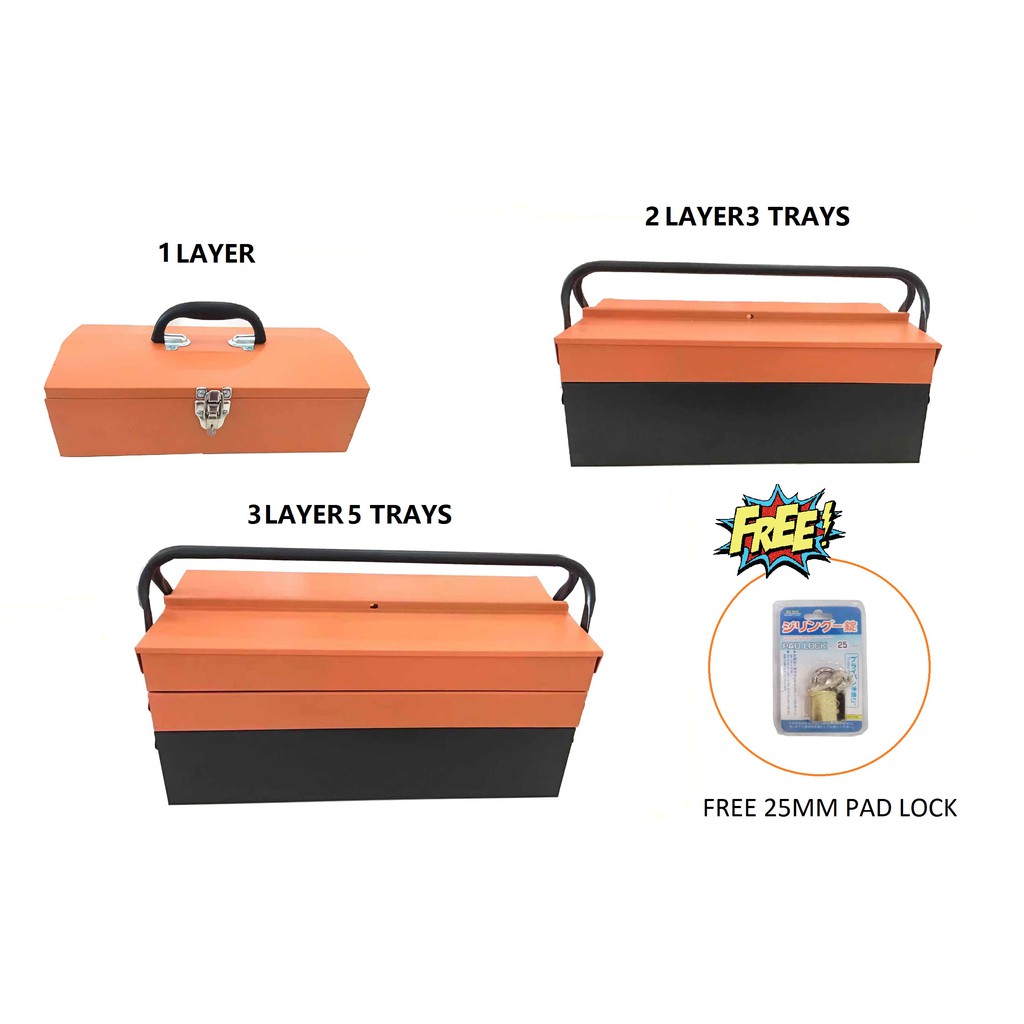 Heavy Duty Metal Cantilever Tool Box / Single Layer 2 layer 3 layer ...