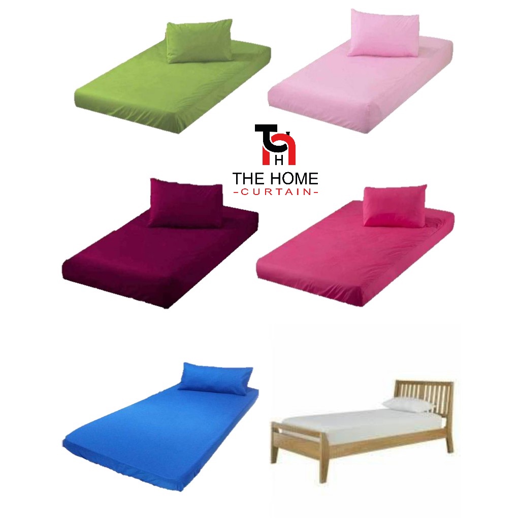 HOT!!! Cadar Asrama Bujang Plain / Single Fitted Plain Bedsheet (1 ...