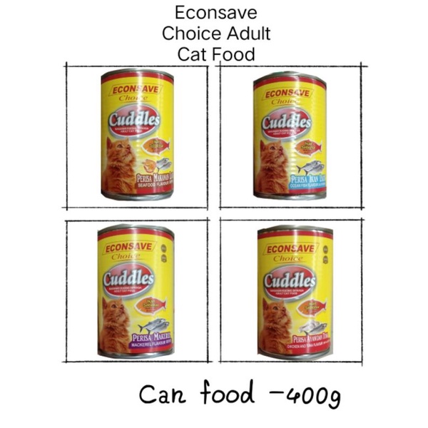 Econsave Choice Cuddles Adult Cat Food 400g | Shopee Malaysia