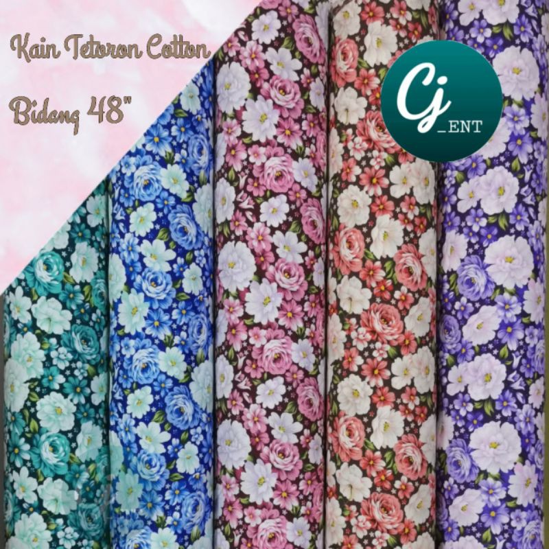 💥Ready Stock💥{ALBUM 6}Kain TC Tetoron Cotton Corak Vintage ️ bidang 48 ...