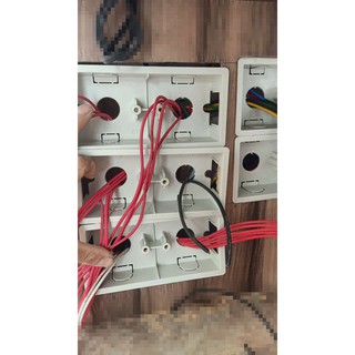 {MORE SOLID}PVC 3X3 SURFACE TYPE NUT BOX / ELECTRICAL BASE(PLUG/SUIS ...