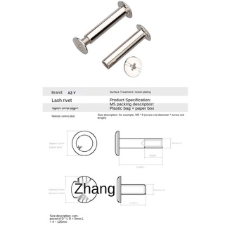 Ledger sample book screw / rivet M4 / photo album butt lock binding ...