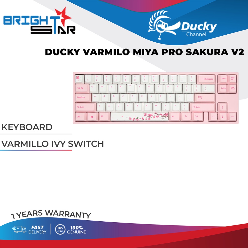 Ducky Varmilo Miya Pro Sakura V2 Varmilo Keyboard Shopee Malaysia