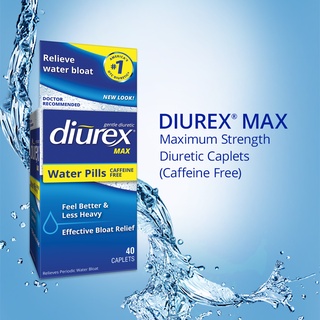 Diurex Max Water Pills - Maximum Strength Caffeine Free Diuretic ...