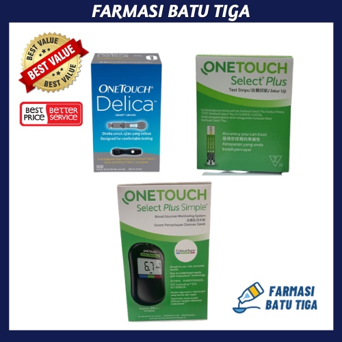 [READY STOCK!!!] ONE TOUCH SELECT PLUS SIMPLE BLOOD GLUCOSE MONITORING ...