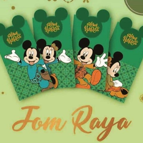 SHELL Disney Sampul Raya Mickey Limited Edition (2021) 4pcs | Shopee ...
