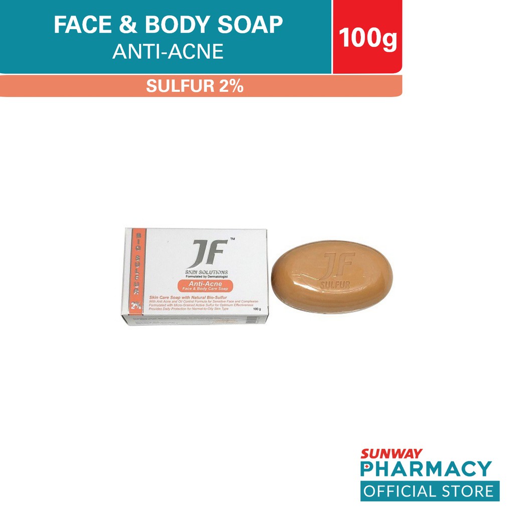 Jf Bio Sulfur 2% Soap - Pink (100g) | Shopee Malaysia