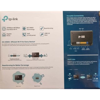 ***Used*** TP-Link EC221-G3v AC1200 Wireless Dual Band Gigabit VoIP ...
