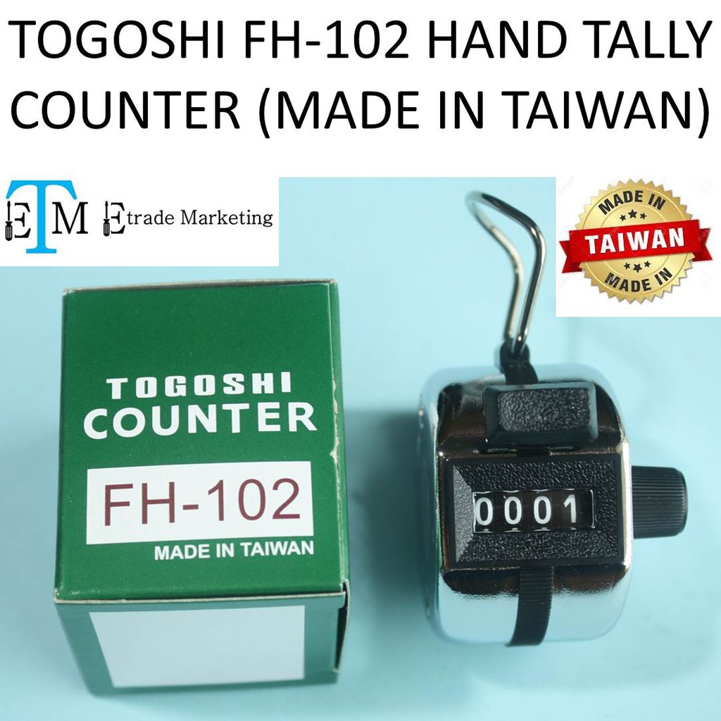 TOGOSHI FH-102 HAND TALLY COUNTER (MADE IN TAIWAN) | Shopee Malaysia