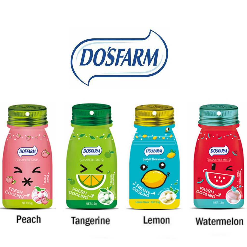 Dosfarm Sugar Free Mints Candy 16g | Shopee Malaysia