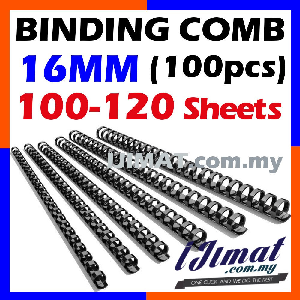 (16mm) 100Pcs/Box Comb Binder Rings / Plastic Comb Rings / Binding ...