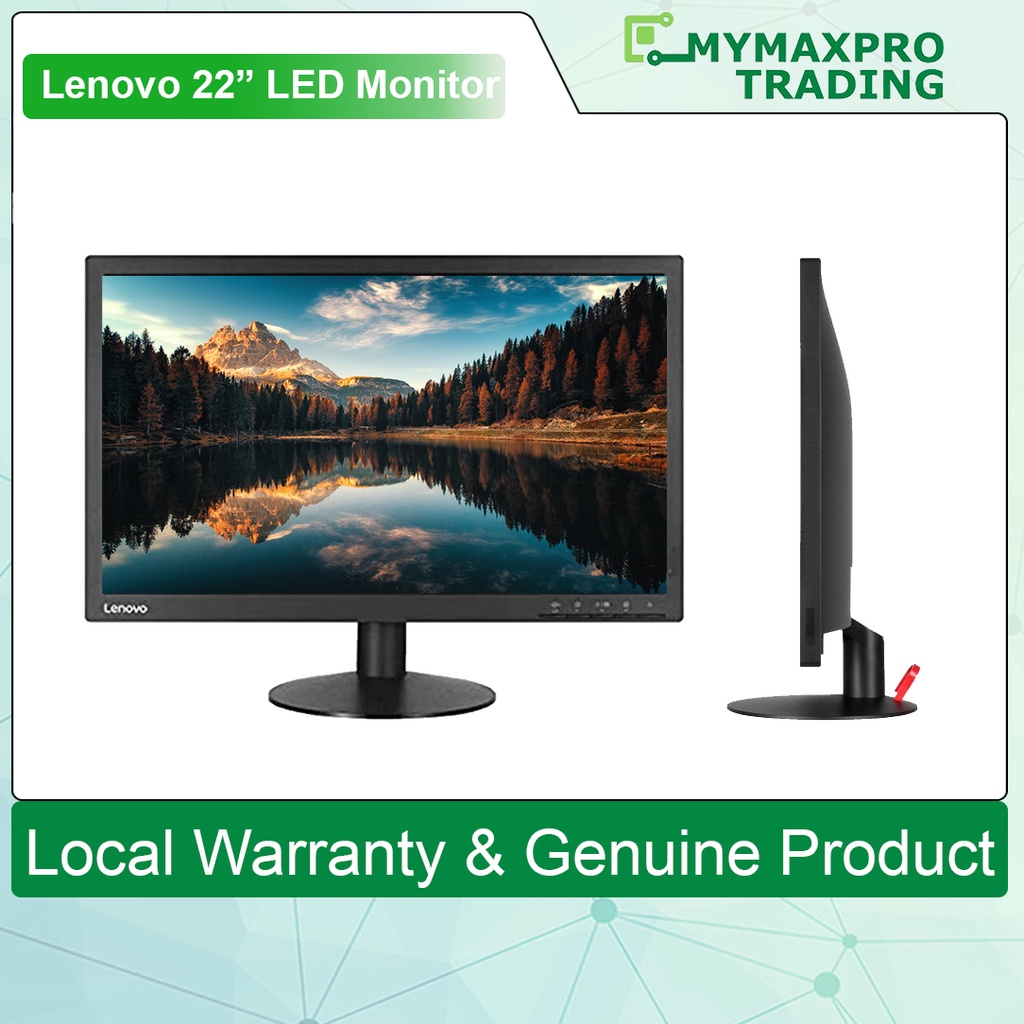 Lenovo ThinkVision T2224D 22" LED Monitor 1920 x 1080 Full HD VGA ...