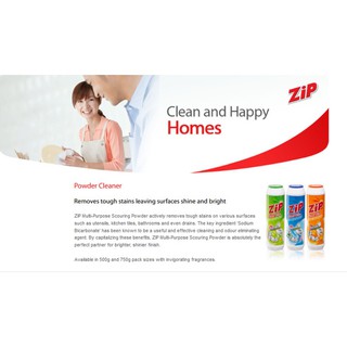 Zip Scouring Powder Cleaner Floral 750g | Shopee Malaysia