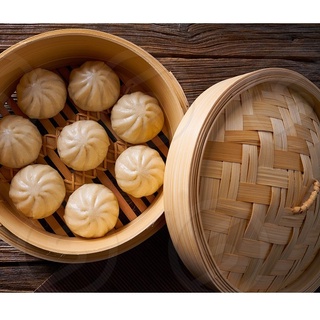 Bamboo Steamer Dim Sum Basket Food Container Steam Dumplings Buns ...