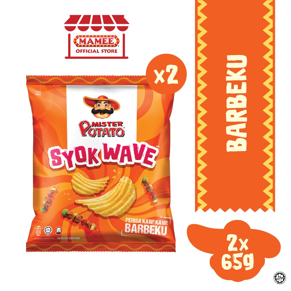 Mister Potato Syok Wave 65g X 2 Packs Shopee Malaysia