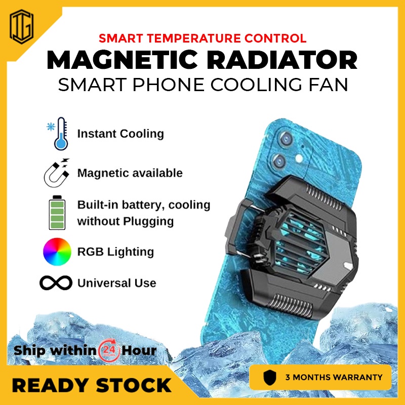 Smart Temperature Control Magnetic Radiator Smart Phone Cooling Cooler ...