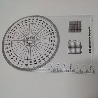Protractor Geo+ Pembaris Geografi + Matematik ( Protractor reading 6 ...