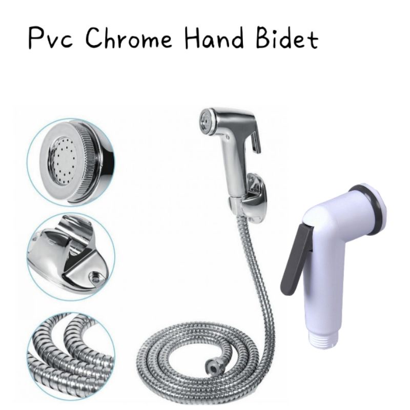 Pvc Chrome Hand Bidet Hand Spray Bathroom Faucet | Shopee Malaysia