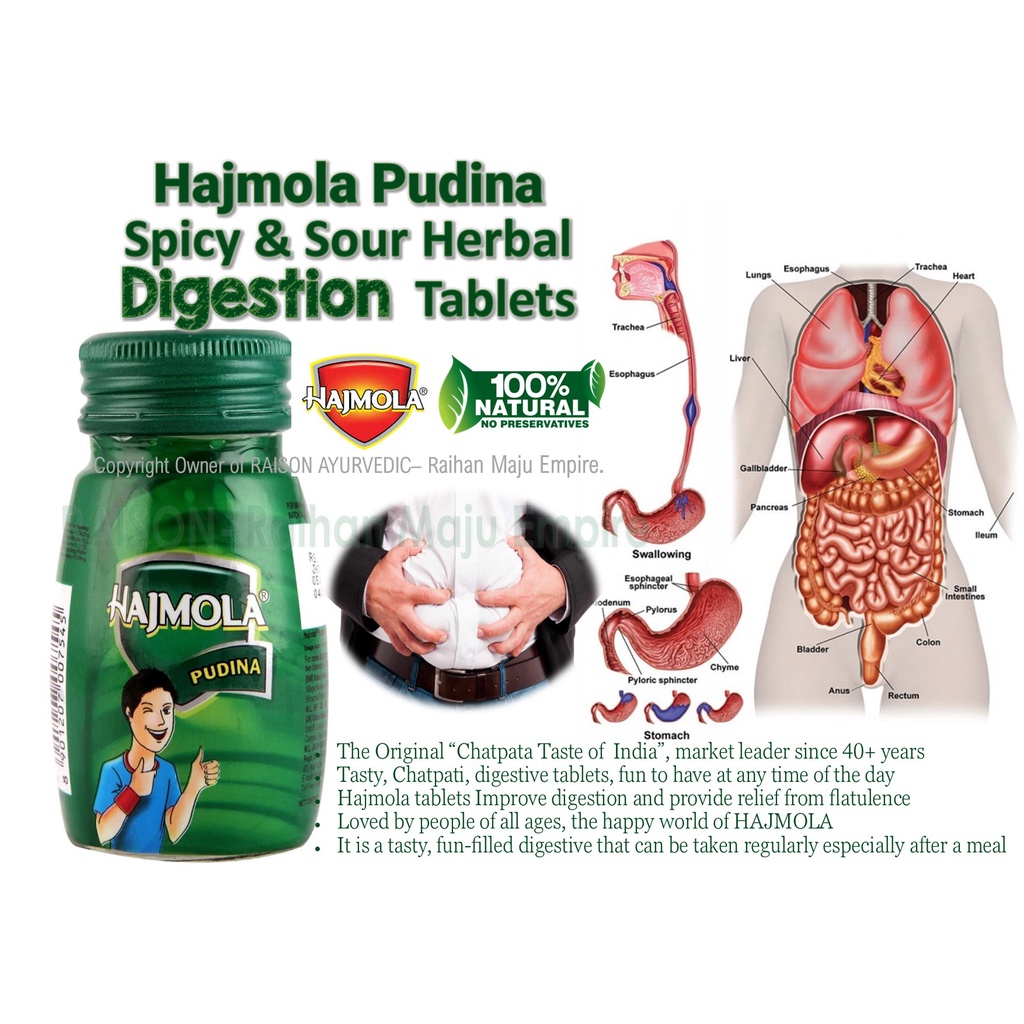 Dabur Hajmola 120 Tablets - Ayurvedic herbs Spicy ,Sour& Sweet ...