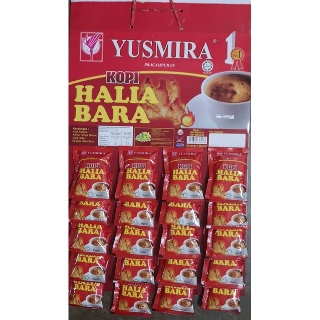 Kopi Yusmira Halia Bara (20 sachets) | Shopee Malaysia