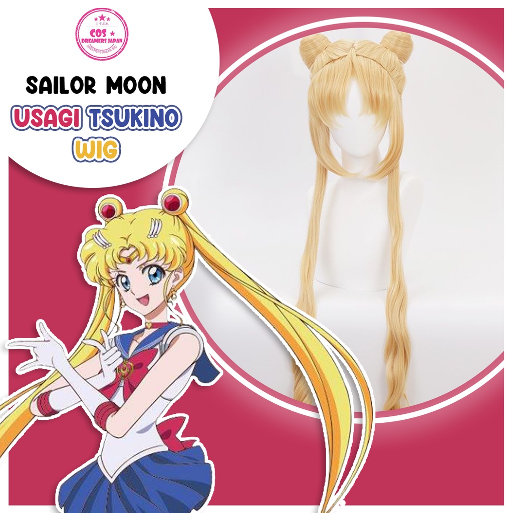 Readystock Sailor Moon Usagi Tsukino Wig Shopee Malaysia